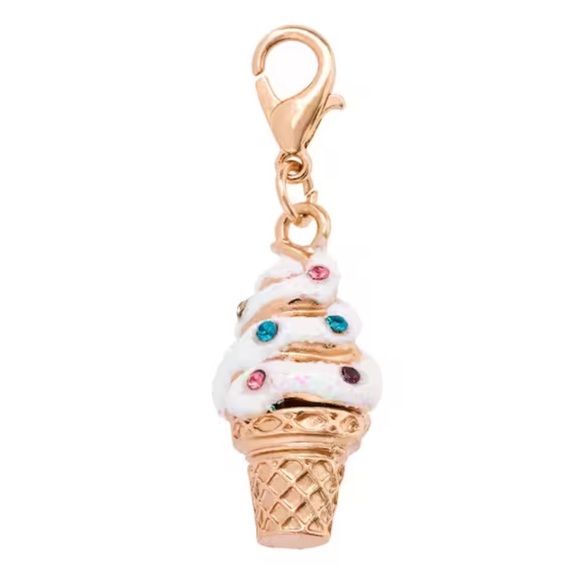 Juicy Couture | Jewelry | Rhinestone Ice Cream Cone Charm | Poshmark